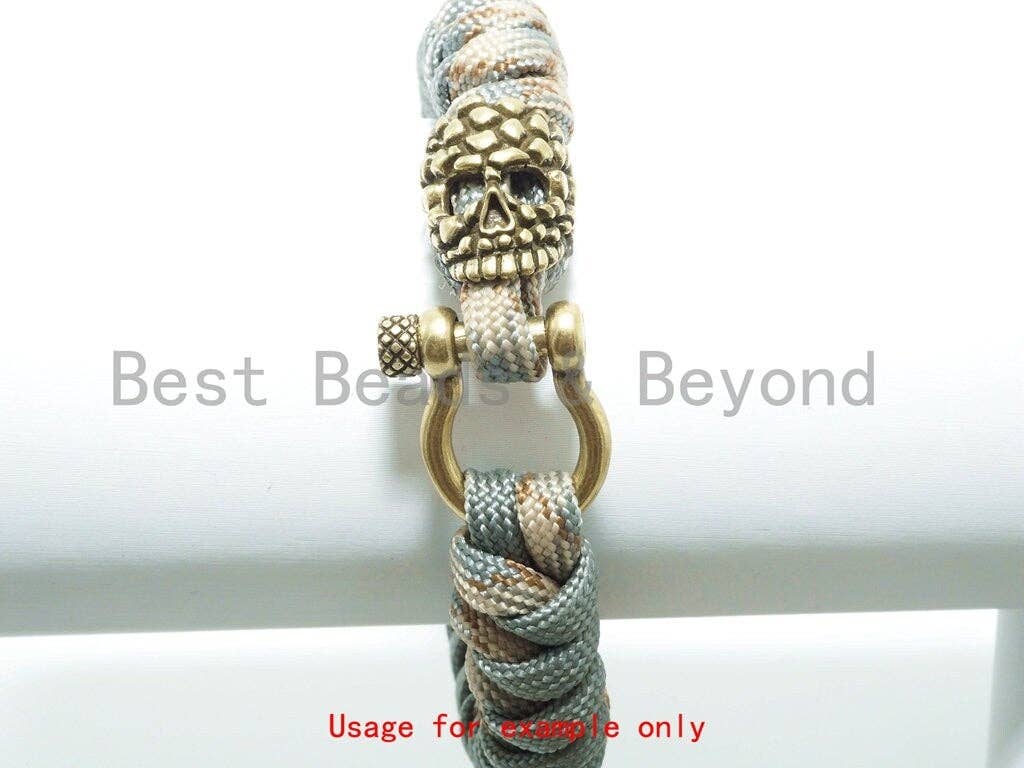 Antique Shackle Clasp, Paracord Survival Bracelet Clasp with screw, Bu ...