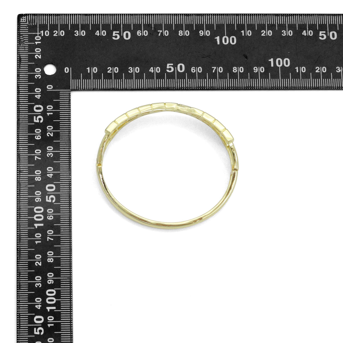 CZ Criss Cross rectangle CZ Bracelet, Sku#LK1145 – Bestbeads&Beyond