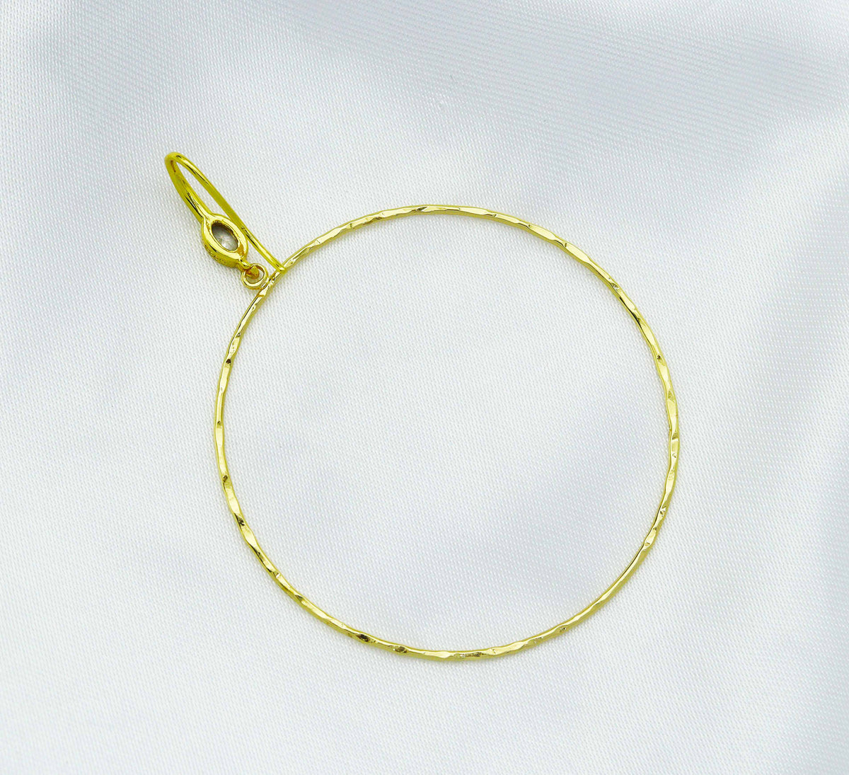 Large Gold Round Ring Charms, Sku#ZX63 – Bestbeads&Beyond