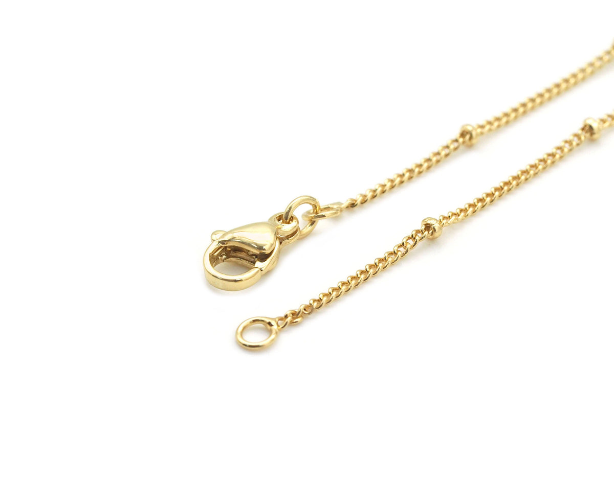14.5inch Dainty Link Satalite Chain Necklace, sku#JL160 – Bestbeads&Beyond