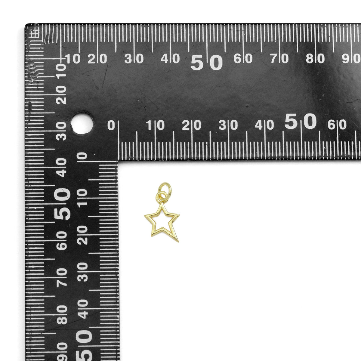 Cute unbalanced frame starCharm, Sku#LK921 – Bestbeads&Beyond