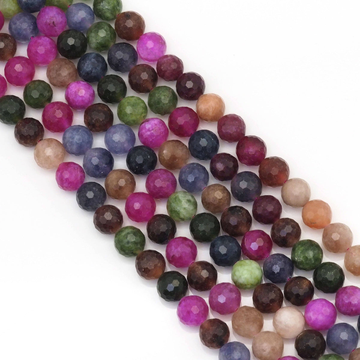 Multicolor Jade Round Micro Cut Beads, Sku#U1648 – Bestbeads&Beyond