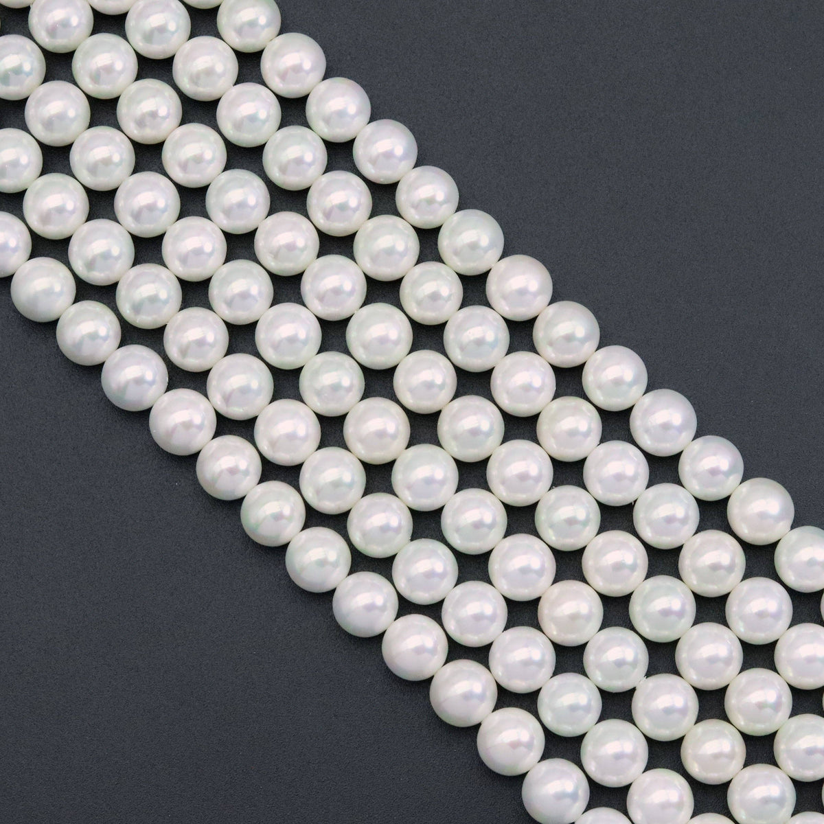 Mother of Pearl Round Smooth Beads, Sku#U52 – Bestbeads&Beyond