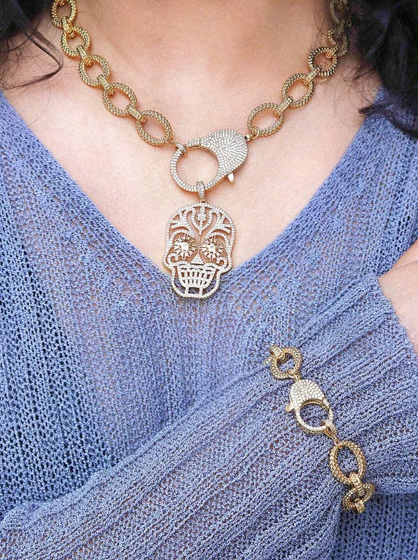 Chunky Oval Link Chain Necklace Bracelet, Sku#CL02 – Bestbeads&Beyond