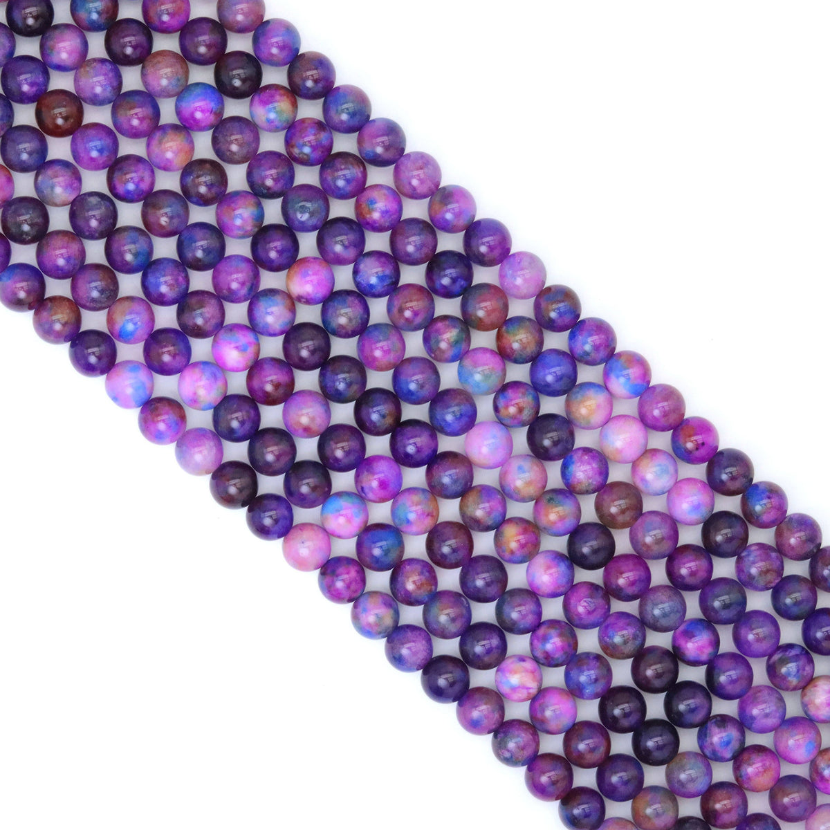 Galaxy Jade Round Smooth Beads, Sku#U2016 – Bestbeads&Beyond