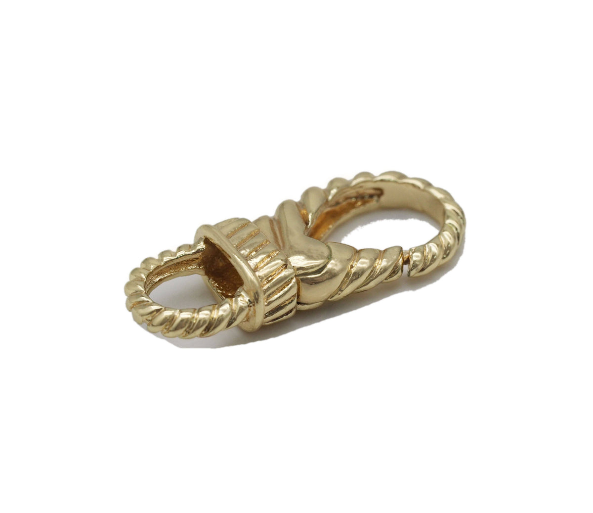 Gold String Oval Lobster Clasp, Sku#LX85 – Bestbeads&Beyond
